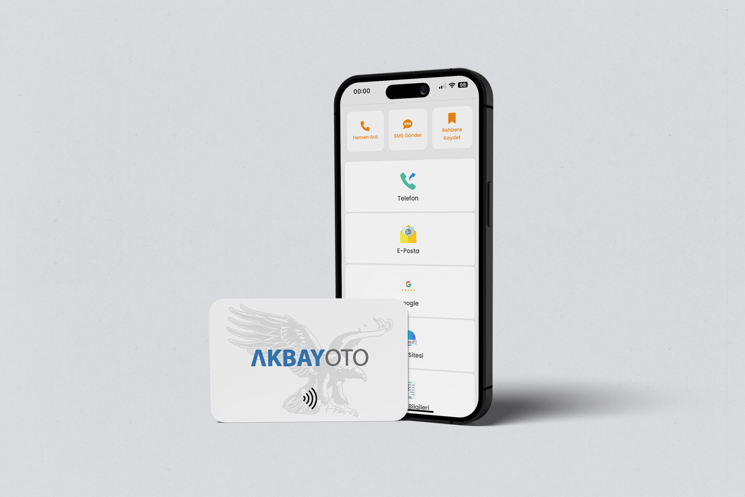 Akbay Oto | Personal NFC Business Card Design - Nano 360 Digital Media ...